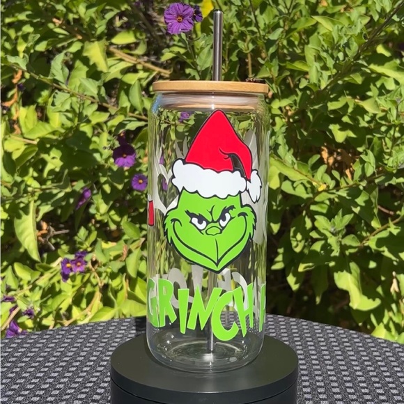Dining | 2 Oz Grinch Libbey Can Glass Christmas | Poshmark